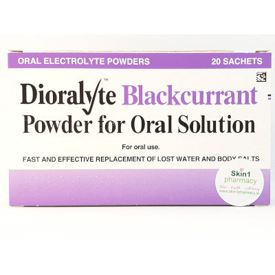 Dioralyte Blackcurrant 20 Sachets – Skin 1 Pharmacy